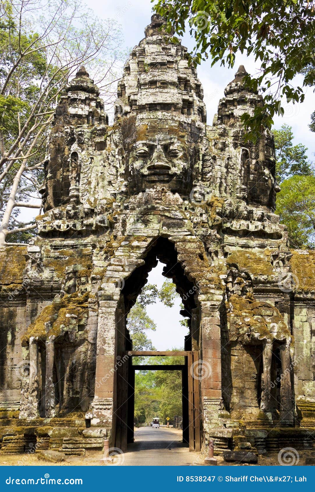 Angkor Thom Cambodia. Bayon Khmer Temple Stock Photo | CartoonDealer ...
