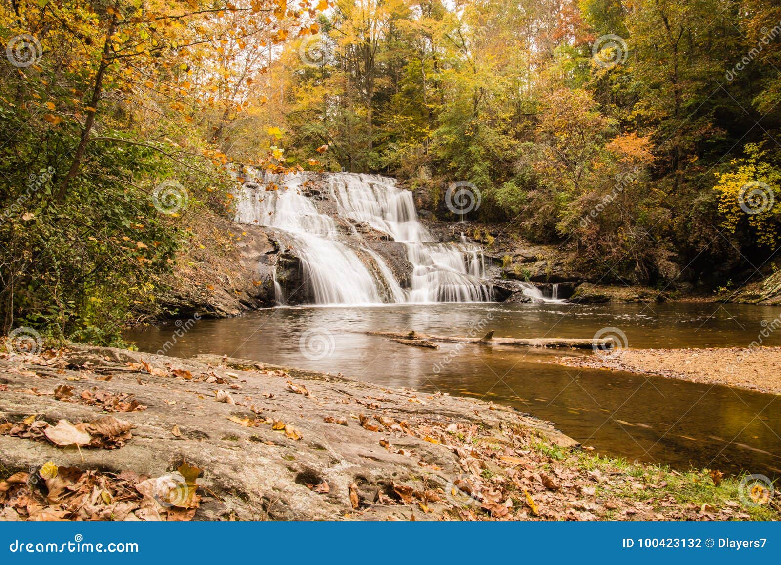 North Georgia Water Fall stock photo. Image of trails - 100423132