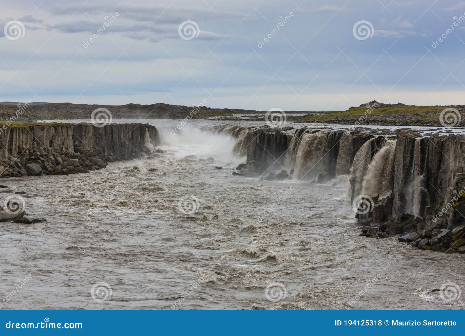 Selfoss Waterfall in Iceland Stock Photo - Image of north, tourism ...