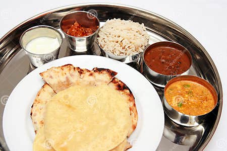 North Indian Thali stock photo. Image of chilli, asia - 7567004