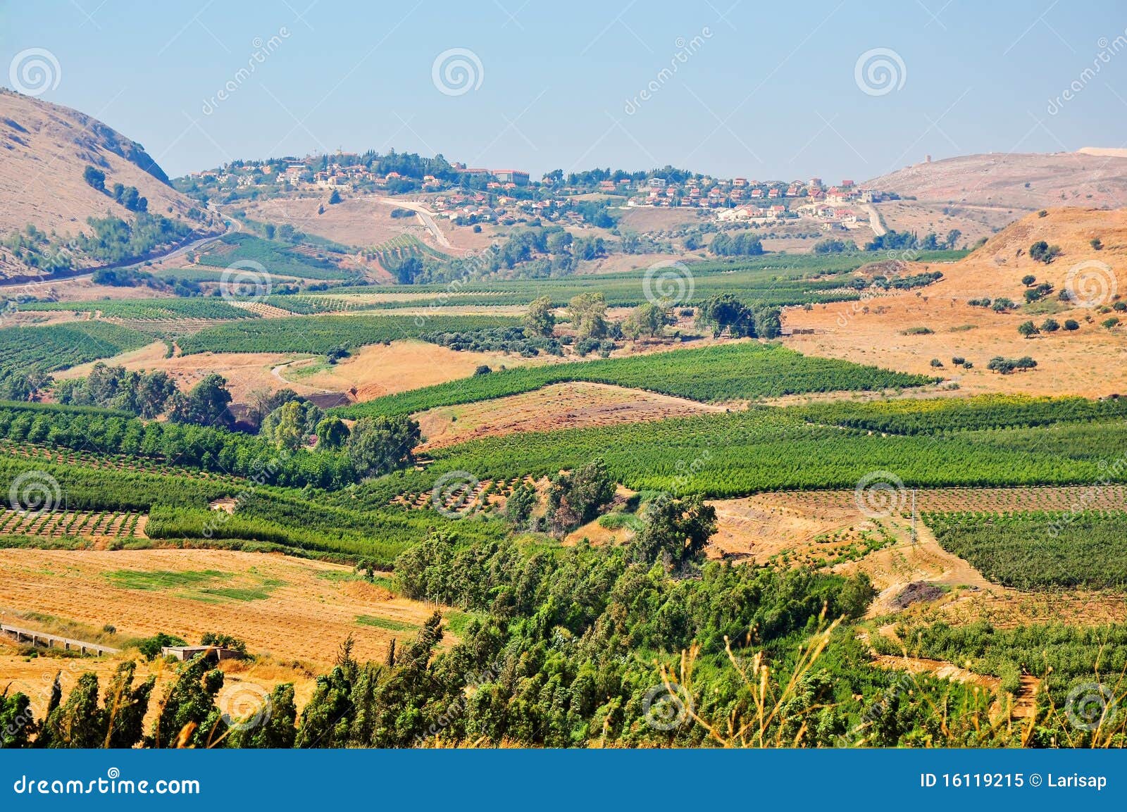 North Israel. stock image. Image of border, golan, mountain - 16119215