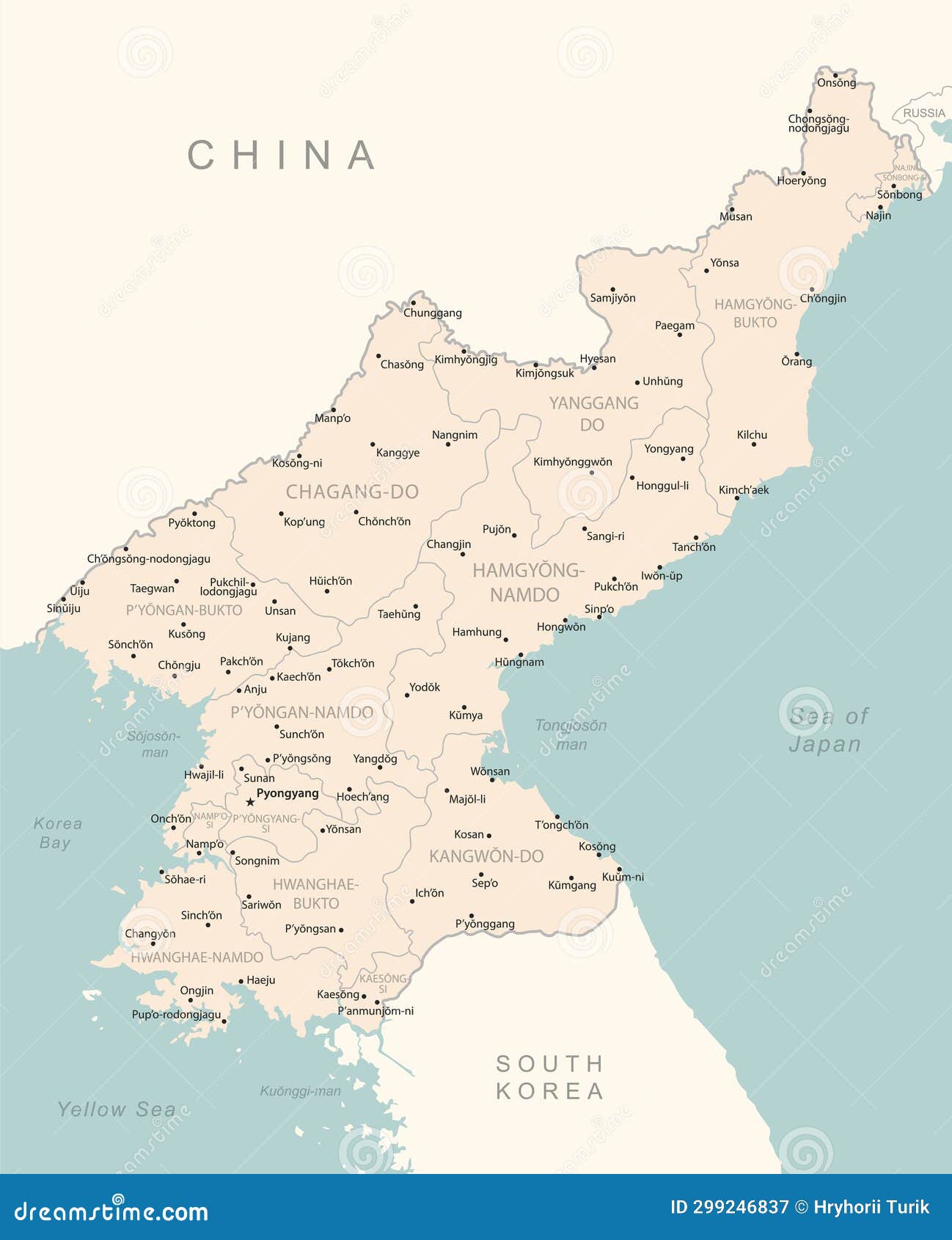North Korea - Detailed Map with Administrative Divisions Country Stock ... North Korea - Detailed Map with Administrative Divisions Country Stock ...