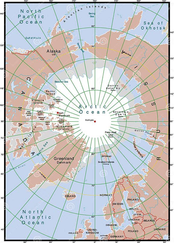 North Map stock vector. Illustration of latinamerica, positioning - 1638482