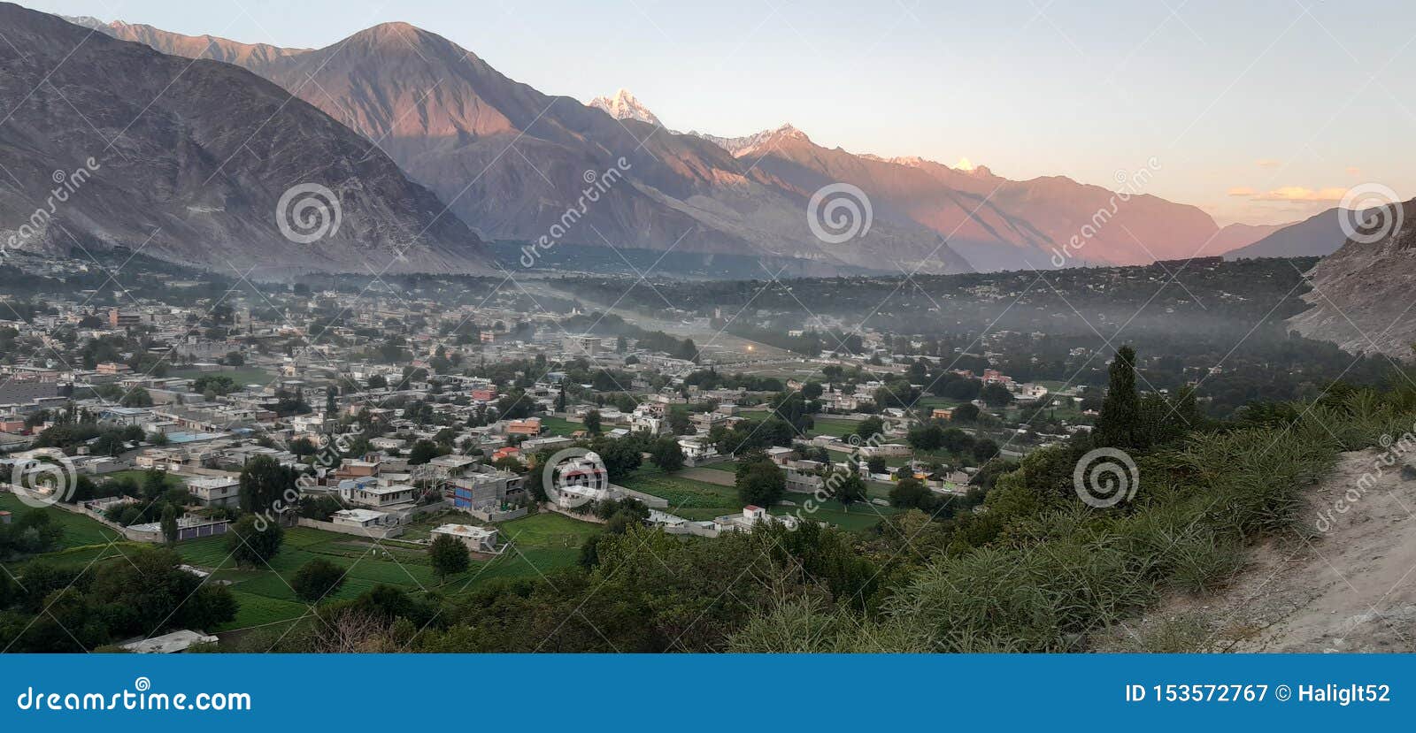 North Pakistan city gilgit stock image. Image of trees - 153572767