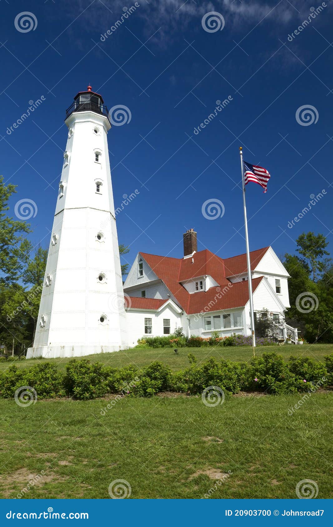 North Point Lighthouse stock photo. Image of tourism - 20903700