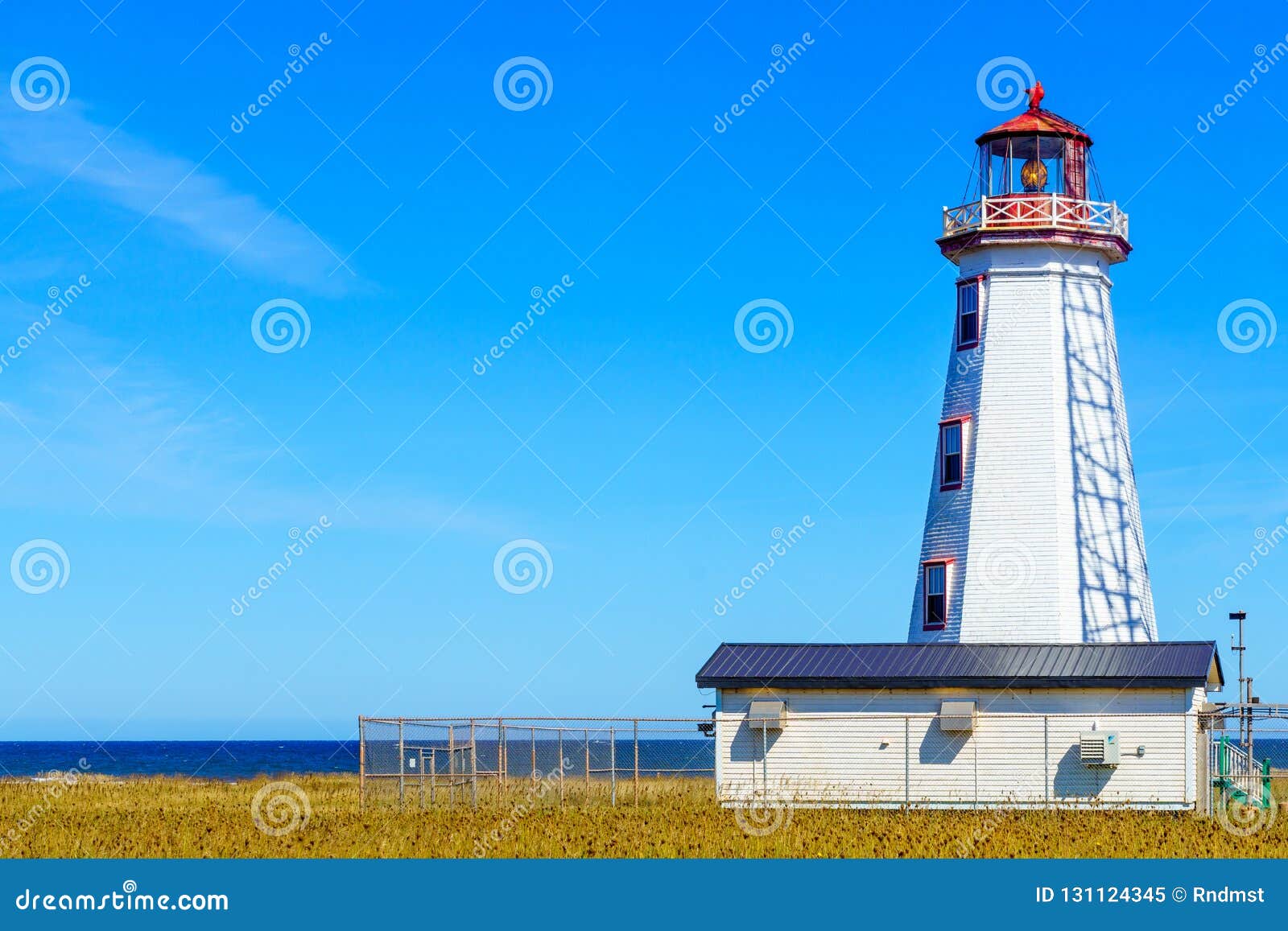 North Point Lighthouse, PEI Stock Image - Image of attraction, light ...