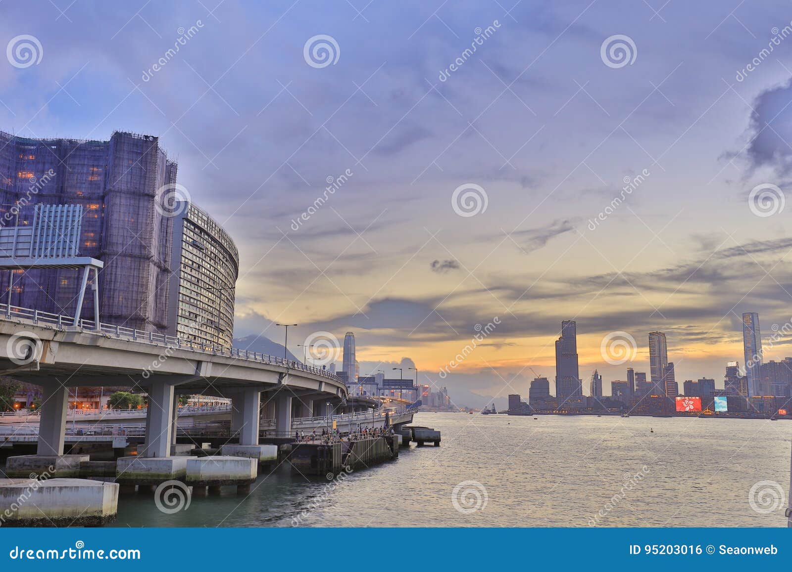 North Point Pier View of Kowloon Side Editorial Photo - Image of peak ...