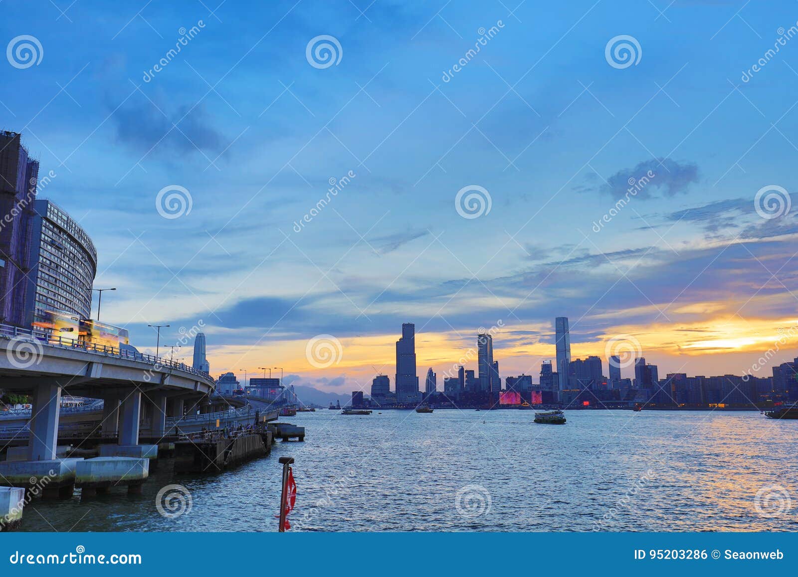 North Point Pier View of Kowloon Side Editorial Photo - Image of island ...