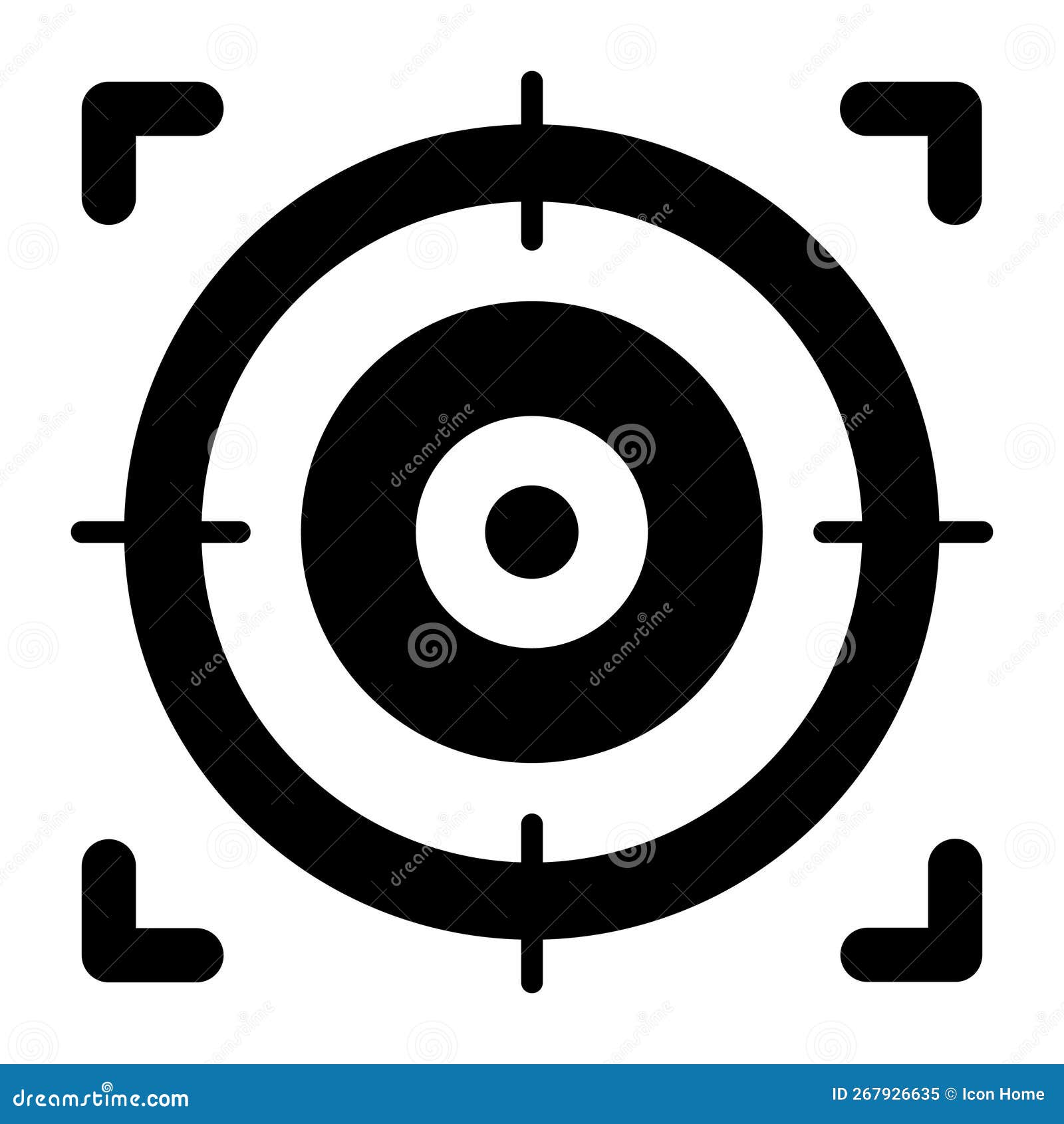 Trendy Vector Icon of Aim in Modern Design Style Stock Vector ...