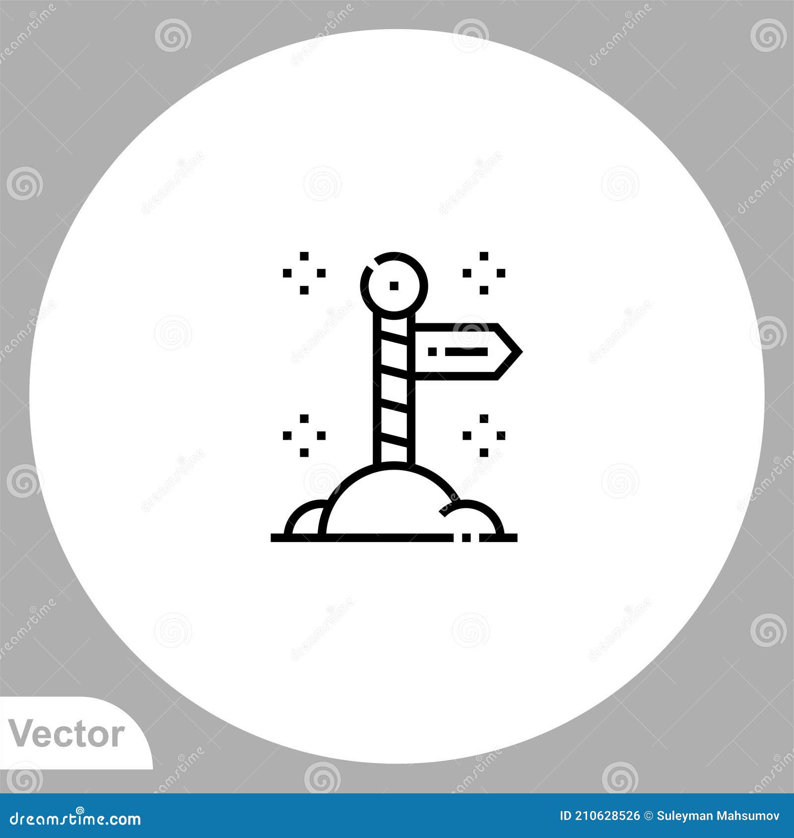North Pole Vector Icon Sign Symbol Stock Vector - Illustration of ocean ...