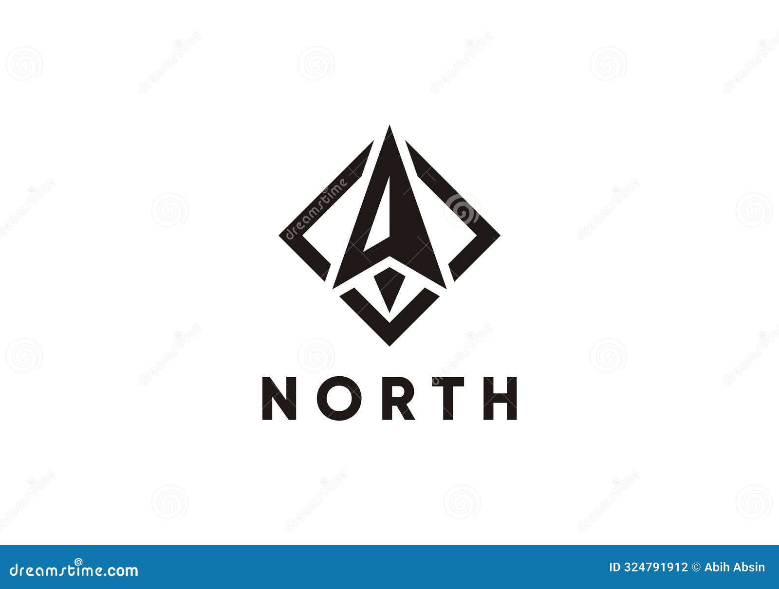North with Rocket Logo Vector Icon Design Stock Illustration ...