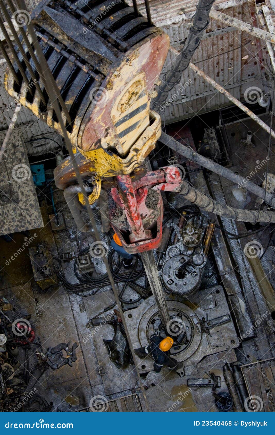 Drilling Rig In Oil Field For Drilled Into Subsurface In Order To ...