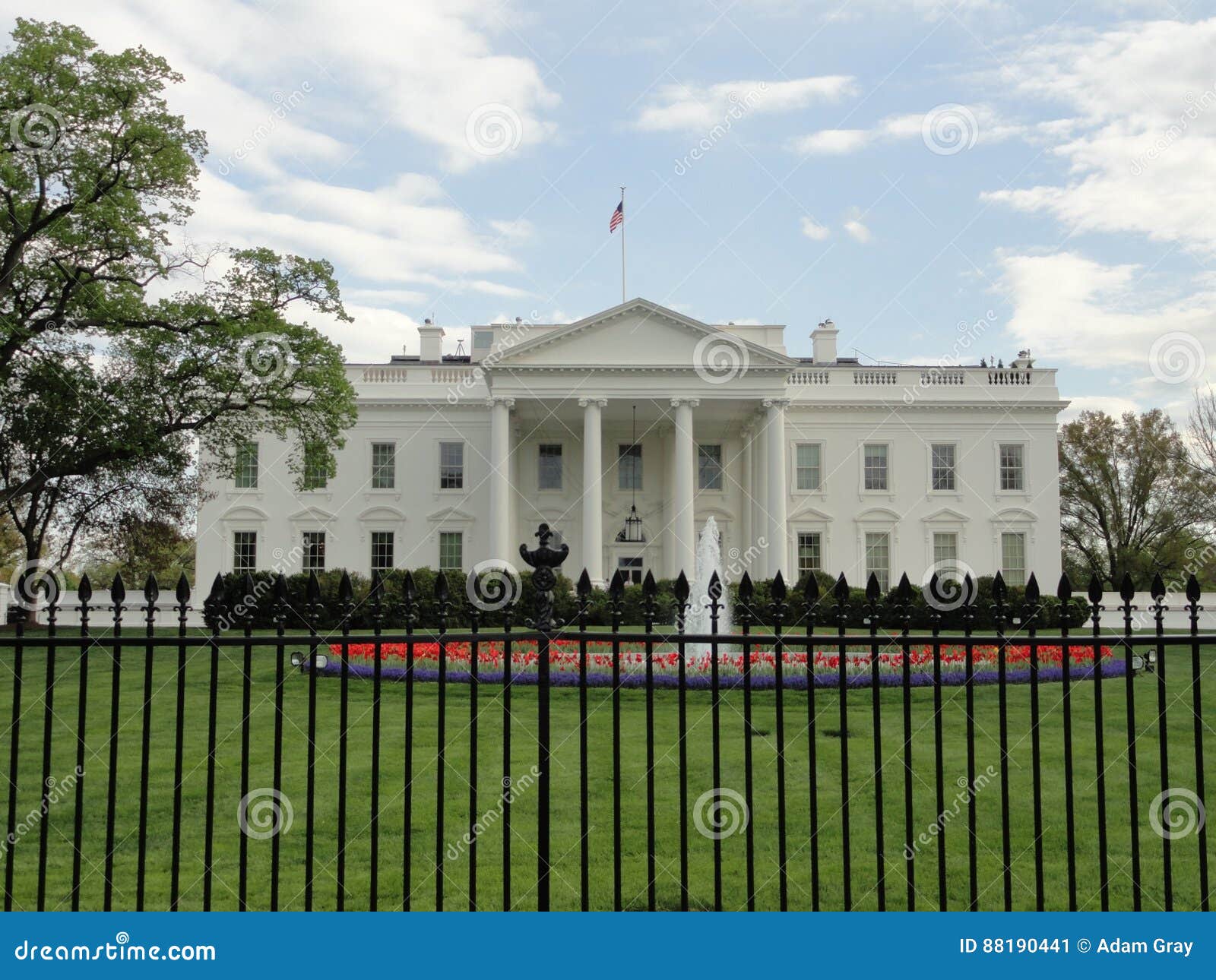 The North Side of the Whitehouse - Washington DC Stock Image - Image of ...