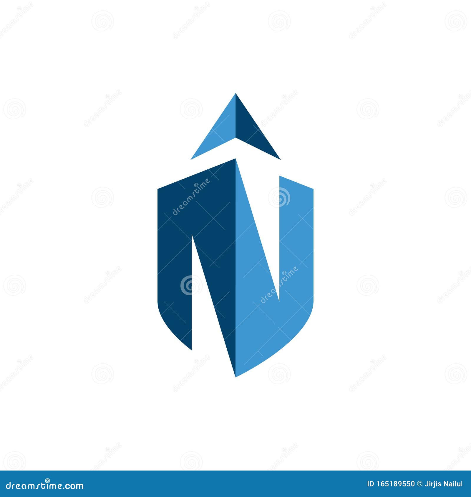 North Sign Logo Concept Logo Design Template Illustrations Stock Vector ...