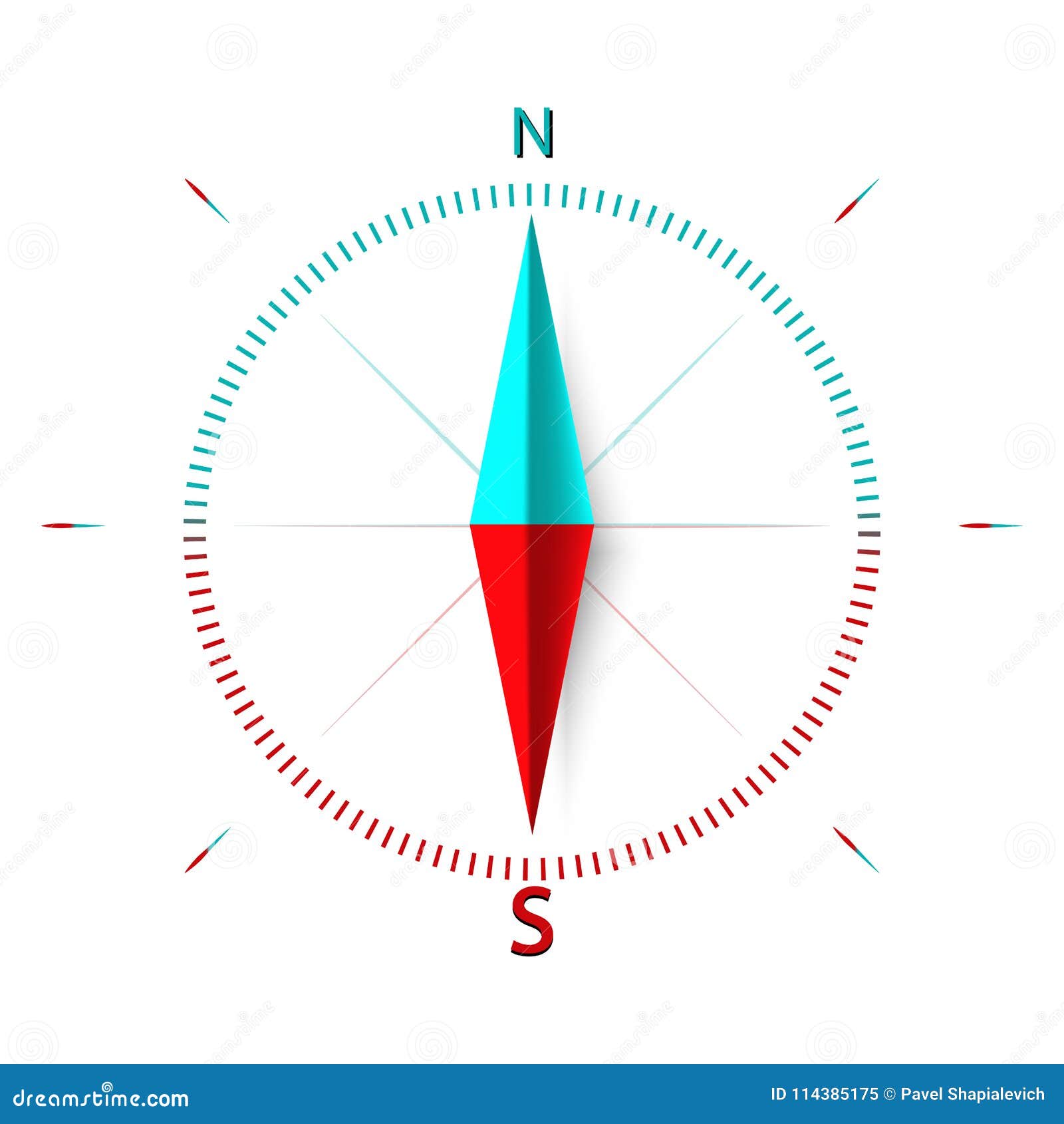 North and South stock illustration. Illustration of concept - 114385175