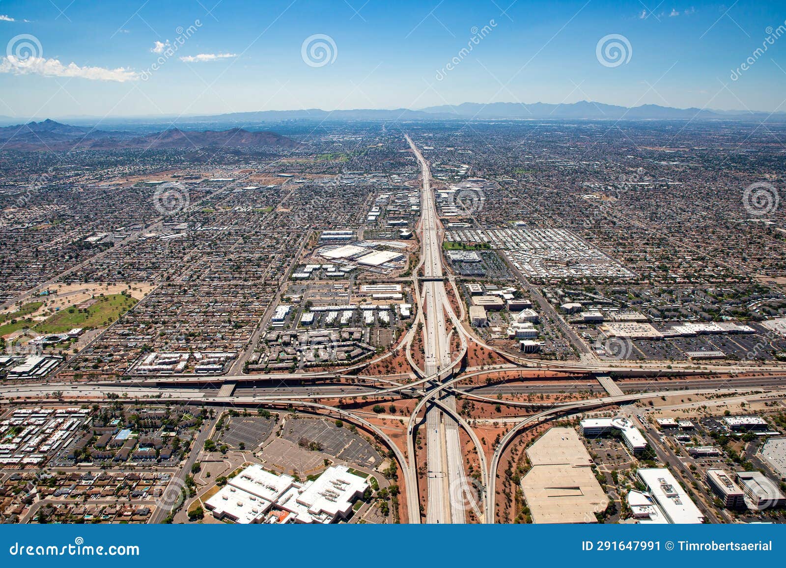 The North Stack Interchange Viewd from Above Looking South Stock Image ...