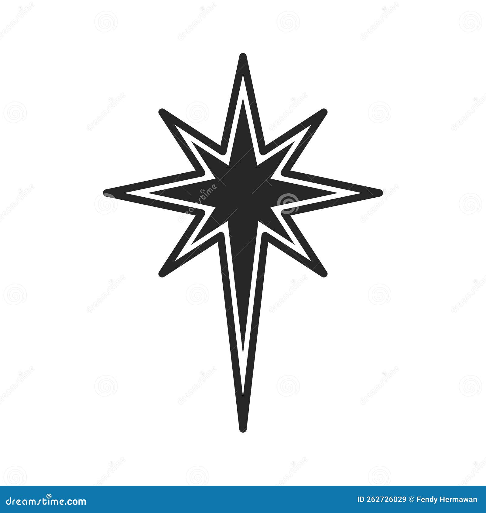 North Star Icon Vector Design Template in White Background Stock Vector ...