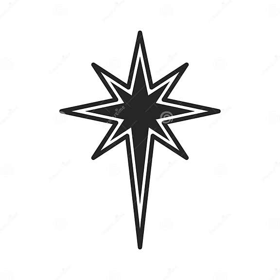 North Star Icon Vector Design Template in White Background Stock Vector ...