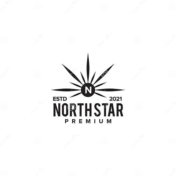 North Star Logo Design Template Stock Vector - Illustration of blue ...