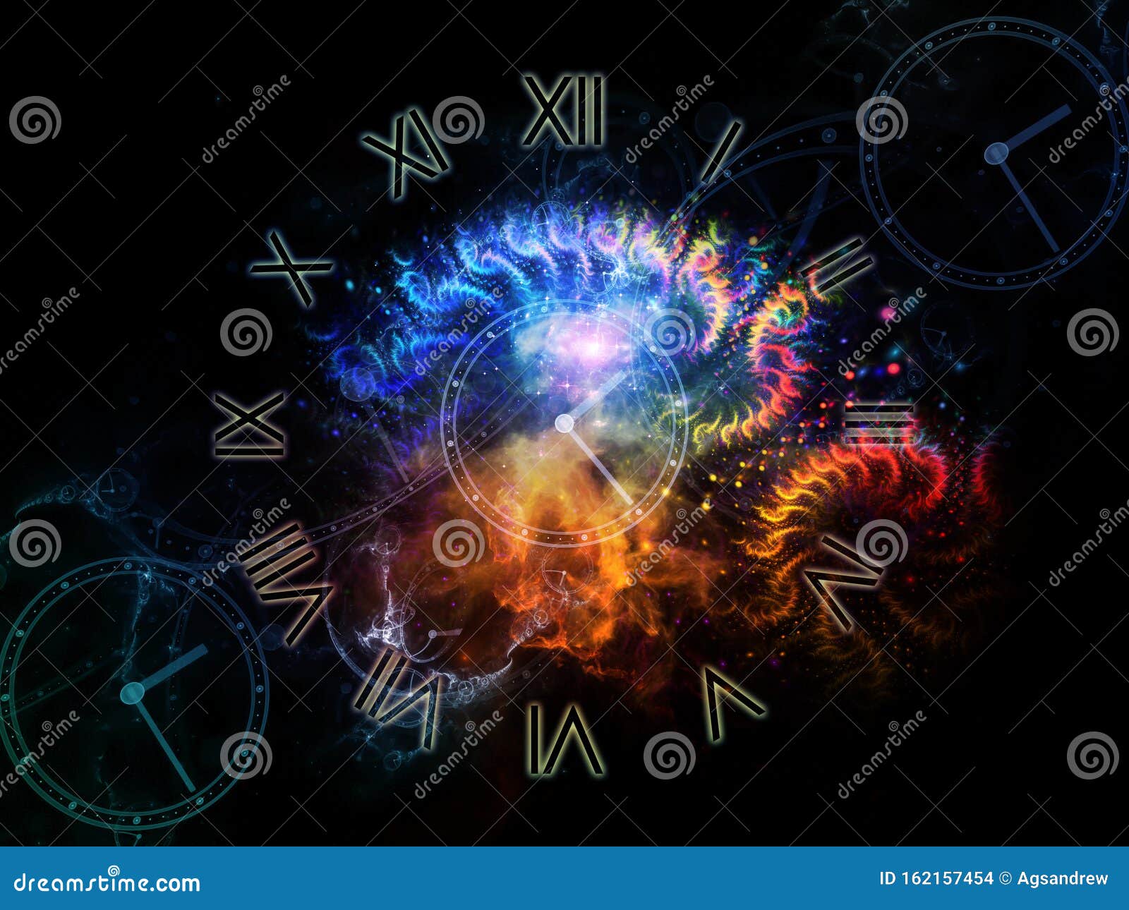 North of Temporal Realm stock illustration. Illustration of cosmology ...