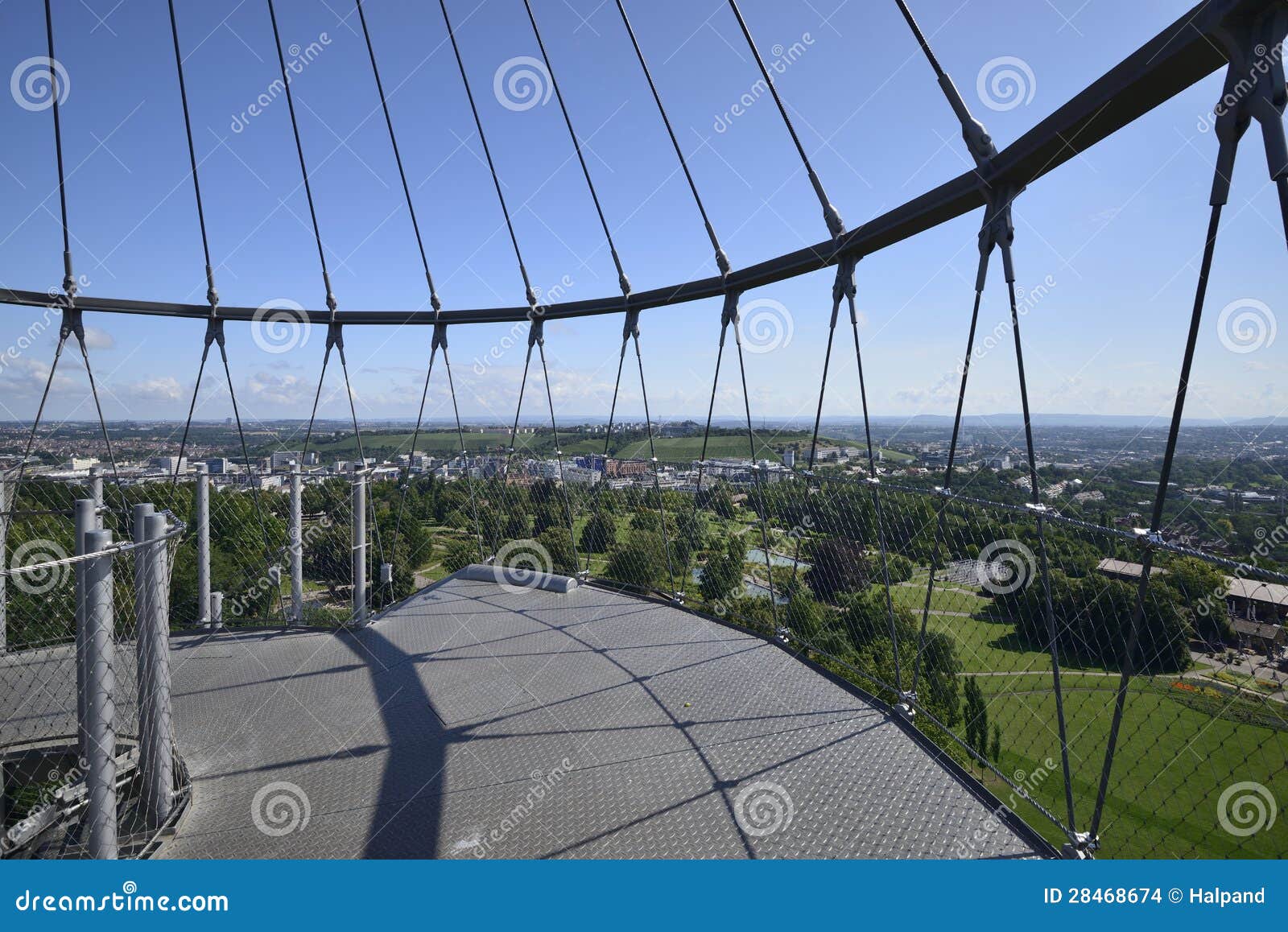 North View from the Park Tower , Stuttgart Stock Photo - Image of ...