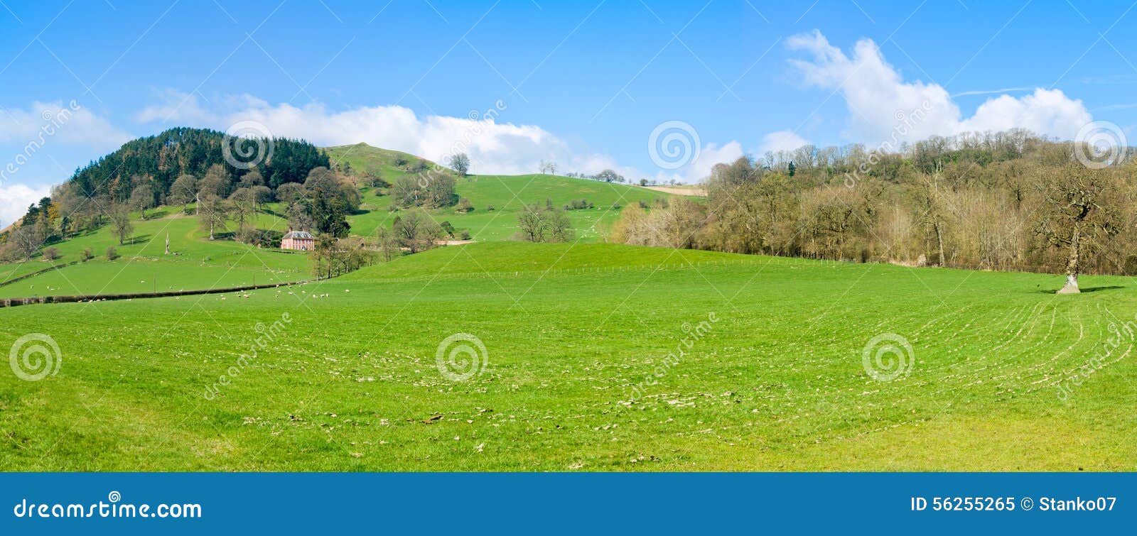 North Wales Countryside Landscape Stock Image - Image of farm, england ...