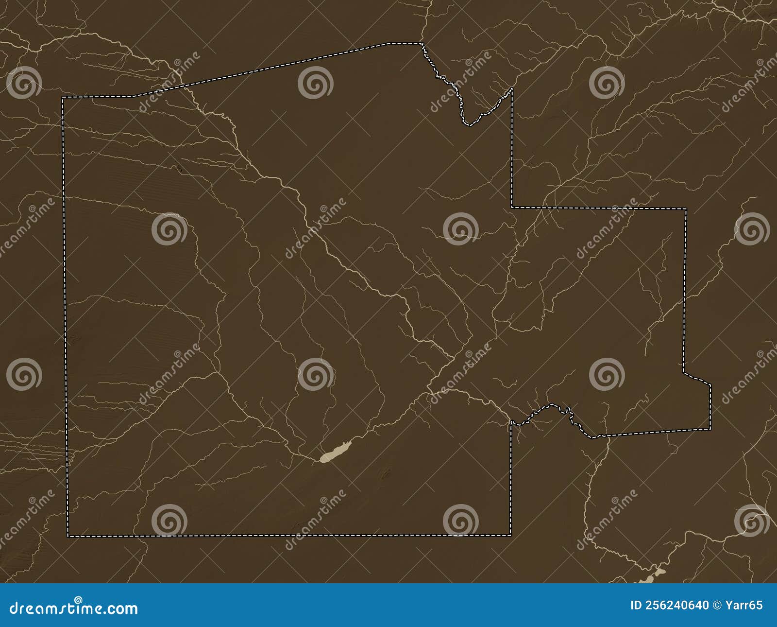 North-West, Botswana. Sepia. No Legend Stock Illustration ...