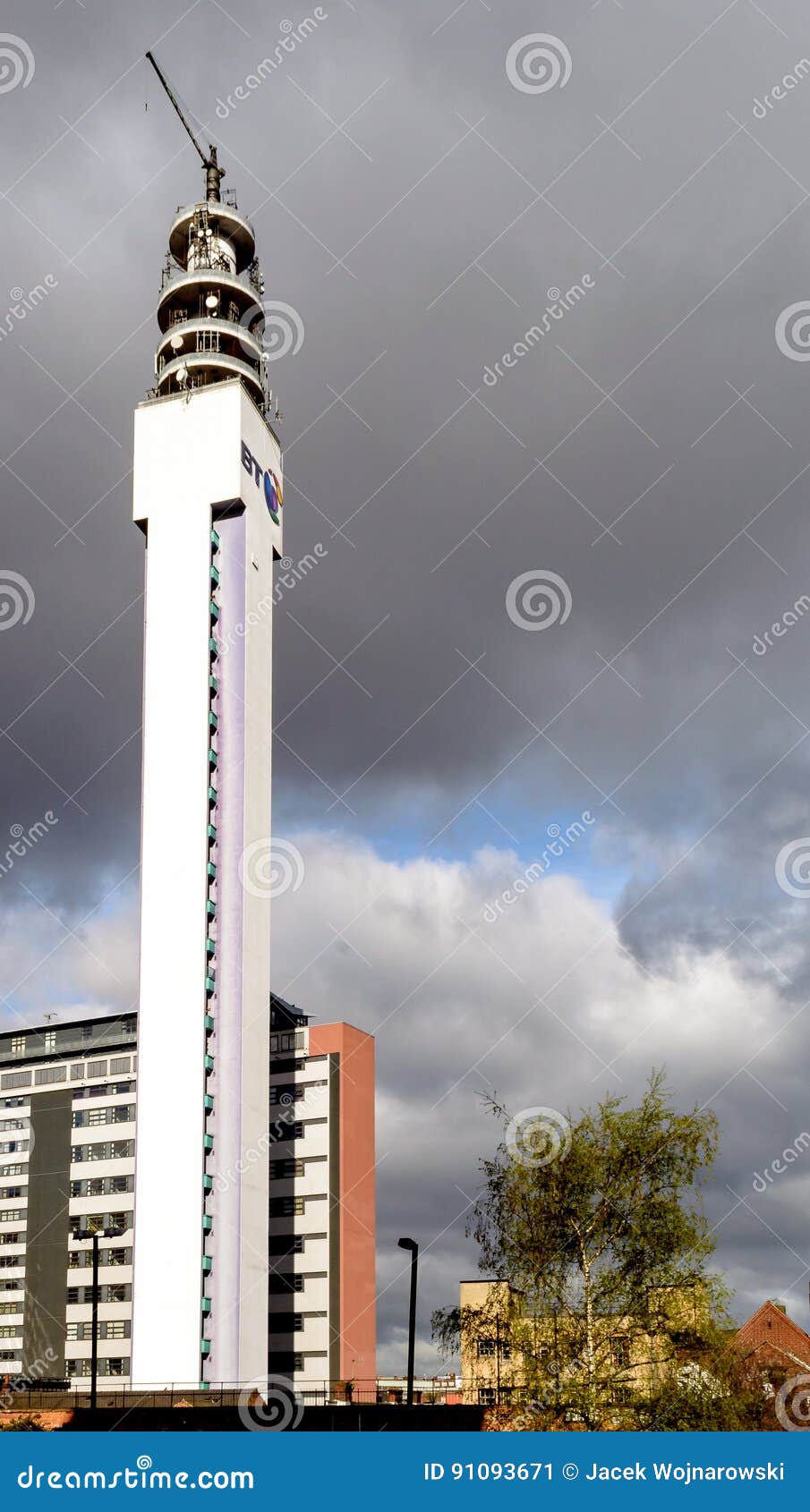 North West View BT Tower Birmingham England Editorial Photo - Image of ...