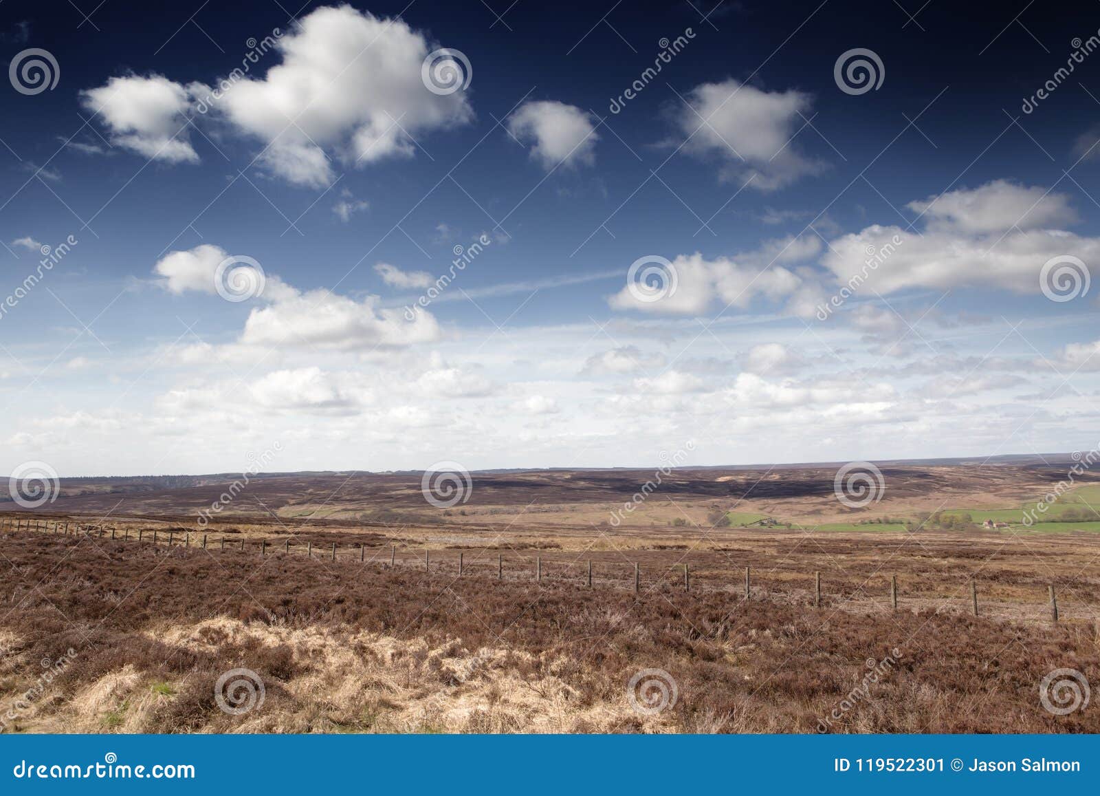 North york moors stock image. Image of clouds, britain - 119522301