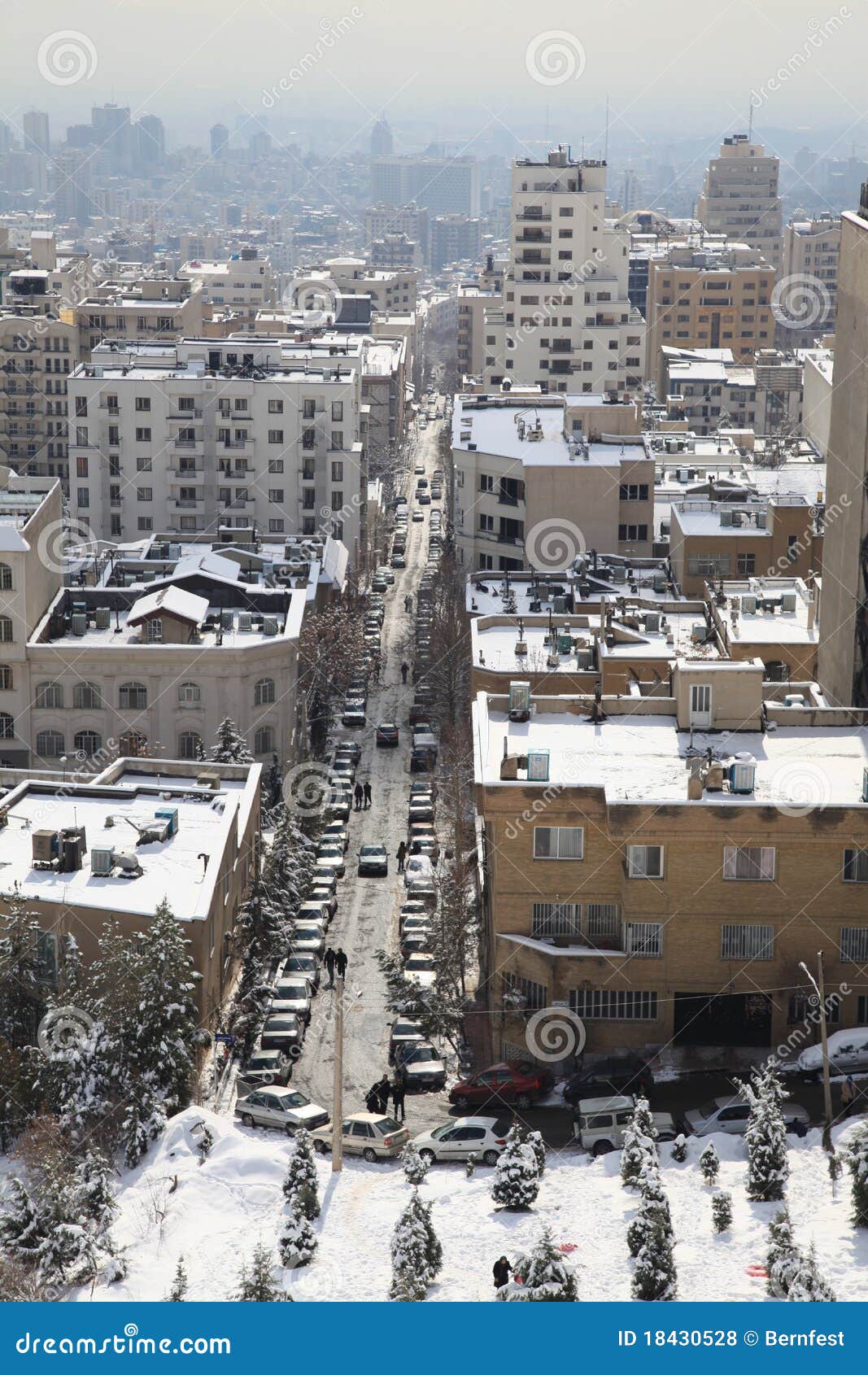 Northern Area of Tehran City Stock Photo - Image of business ...