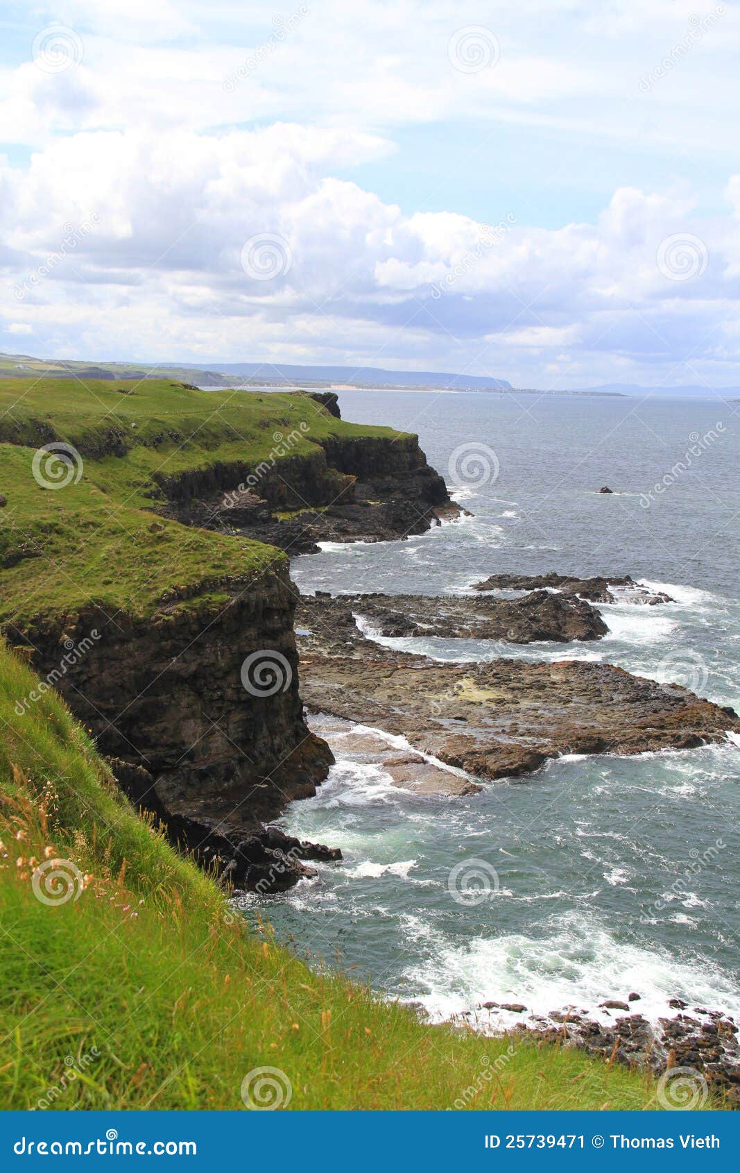 Northern Ireland, County Antrim: Coastline Stock Image - Image of ...