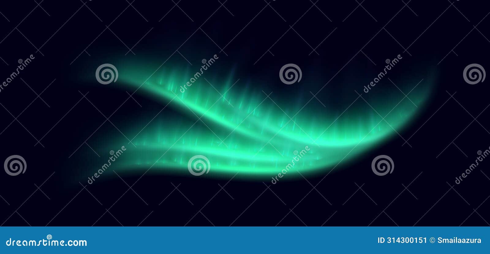 Northern Lights, Aurora Borealis Effect, Realistic Glowing Lights ...