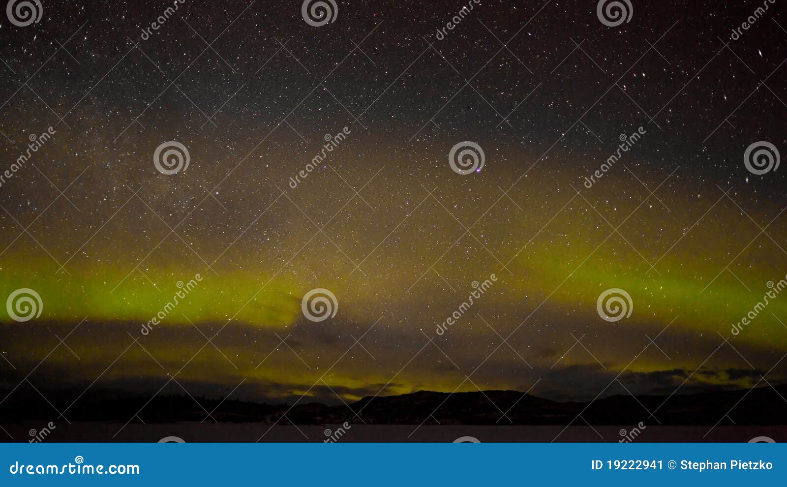 Northern Lights and Myriad of Stars Stock Image - Image of myriad ...