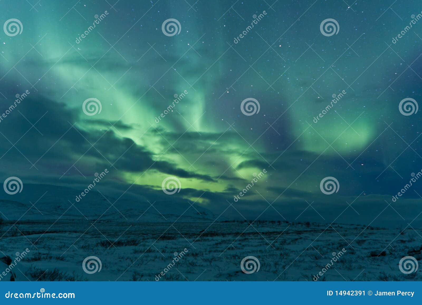 Northern Lights after a Storm Stock Image - Image of magnetic, aurora ...
