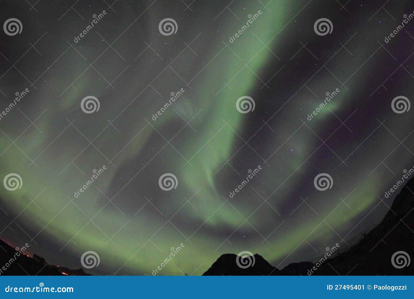 Northern Lights substorm stock image. Image of landscape - 27495401