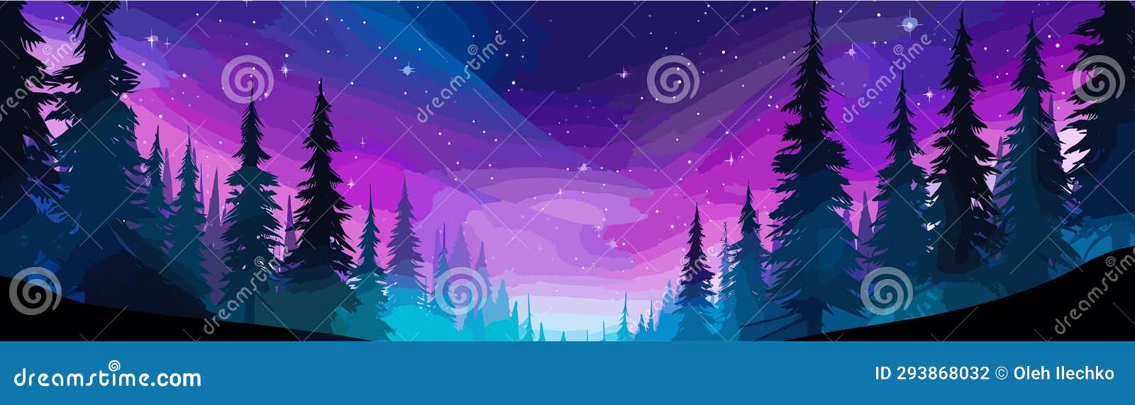 Northern Lights Vector Simple 3d Smooth Cut and Isolated Illustration ...