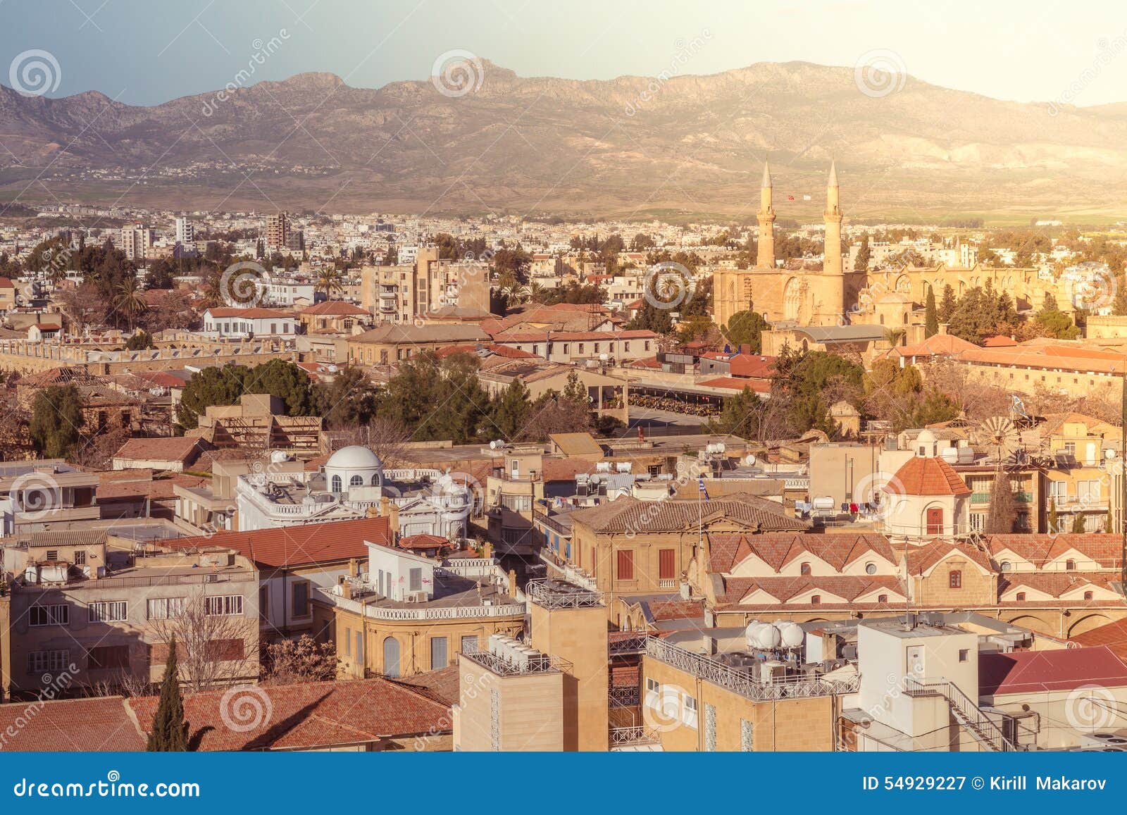 Northern Part of Nicosia. Cyprus Stock Image - Image of flag, downtown ...