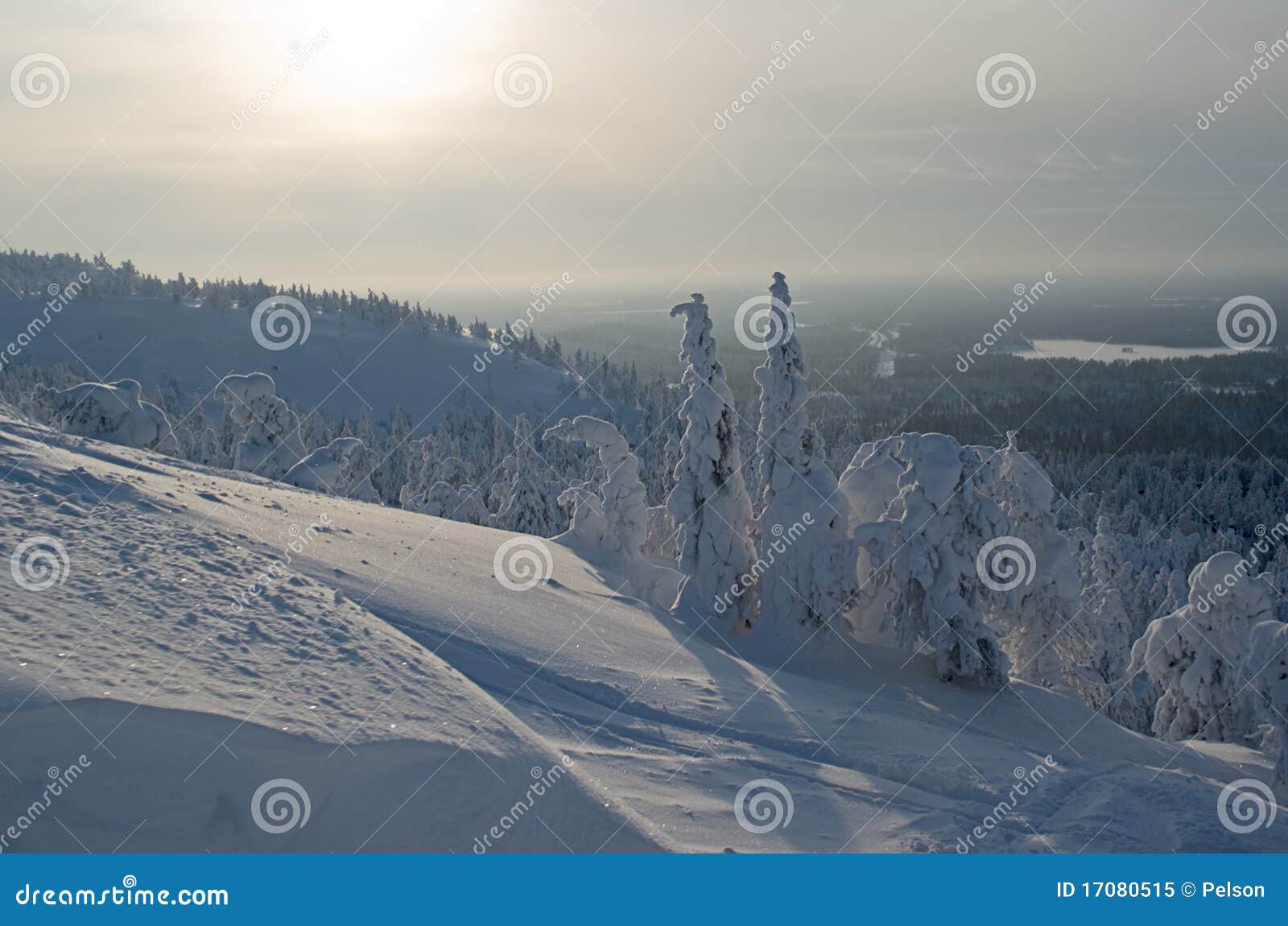 Northern sun stock image. Image of powder, glacial, frost - 17080515