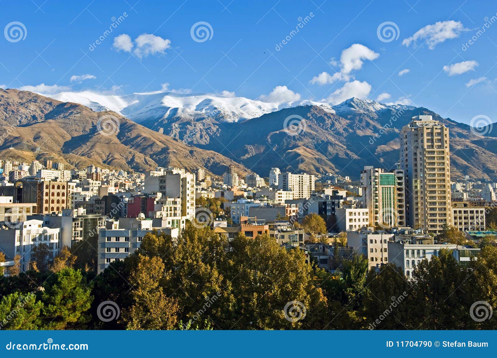 Northern Tehran stock photo. Image of mountains, houses - 11704790
