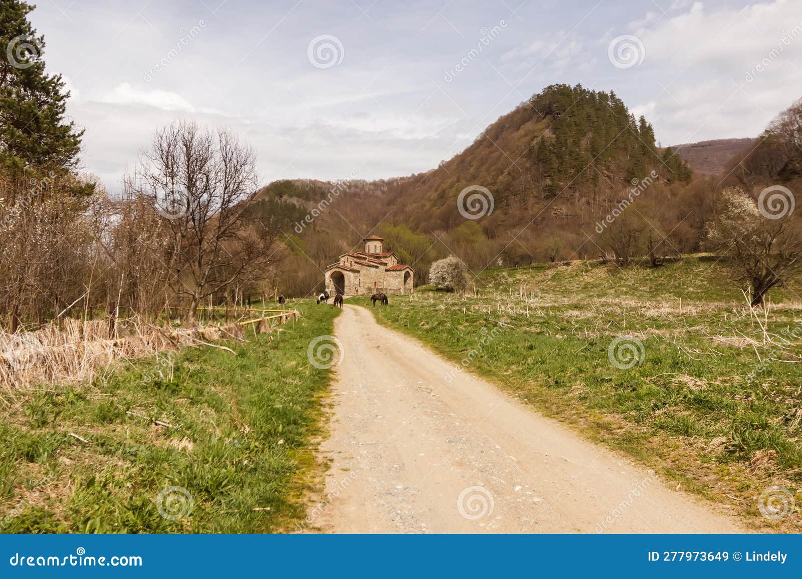 The Northern Temple in the Alan Settlement on Arkhyz Stock Image ...