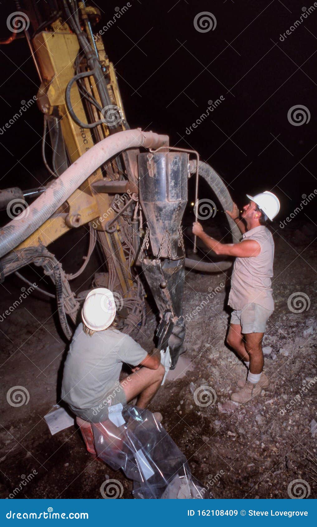 Two Workers Collecting Core Samples Editorial Stock Image - Image of ...