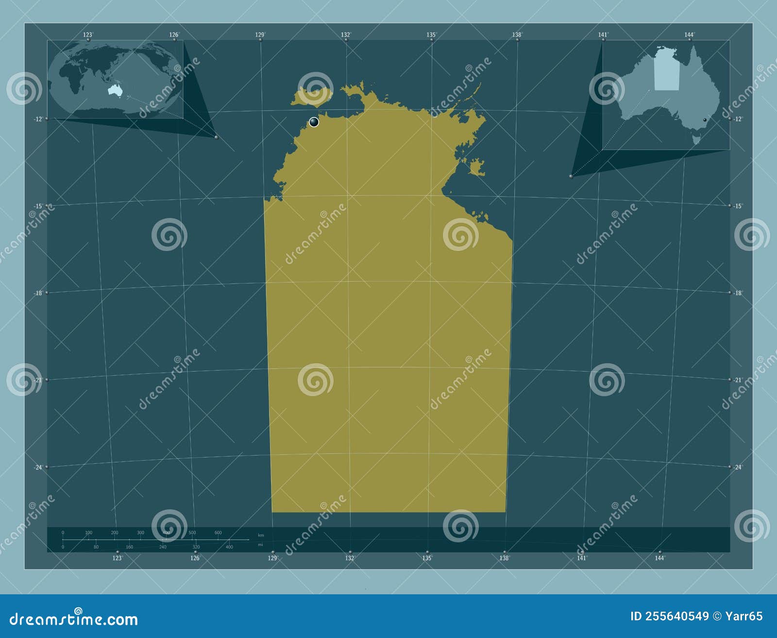Northern Territory, Australia. Solid. Capital Stock Illustration ...