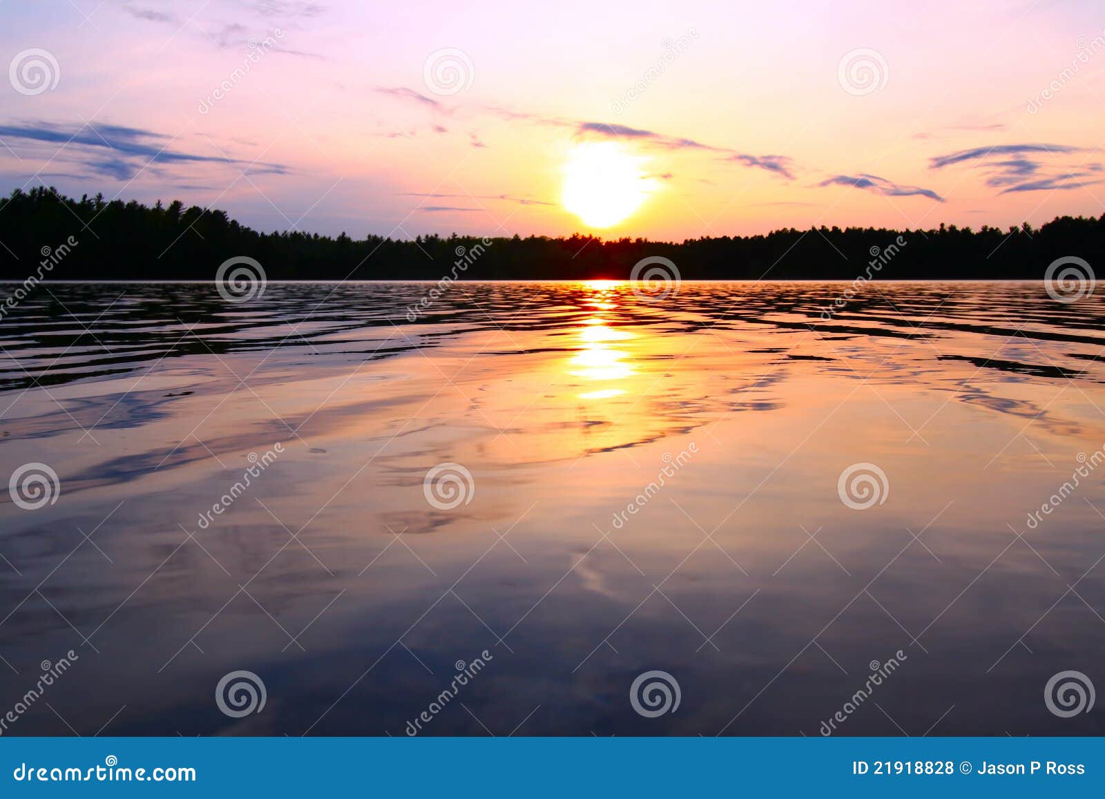 Northern Wisconsin Sunset stock photo. Image of habitat - 21918828