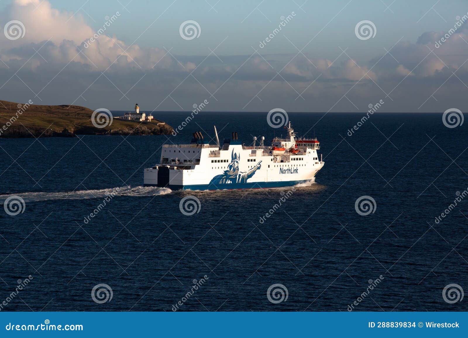 Northlink Ferry Traversing a Tranquil Blue Sea. Editorial Stock Image ...