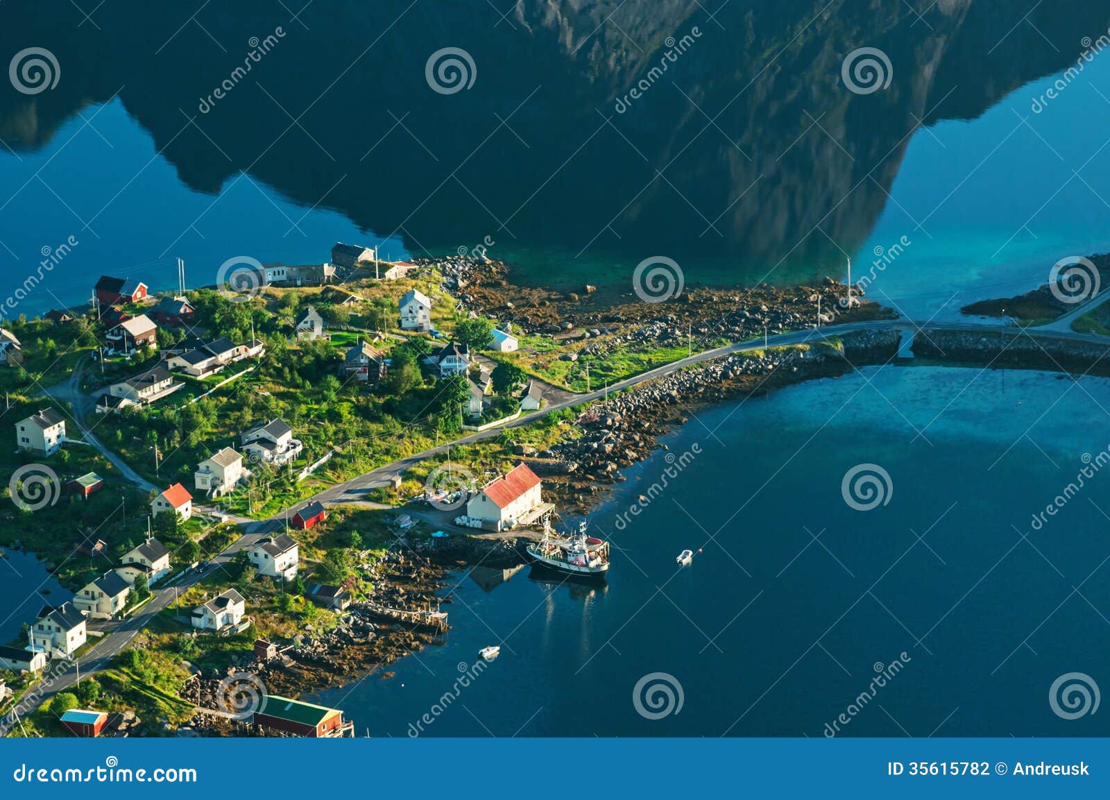 Norway aerial view stock photo. Image of scenery, seaside - 35615782