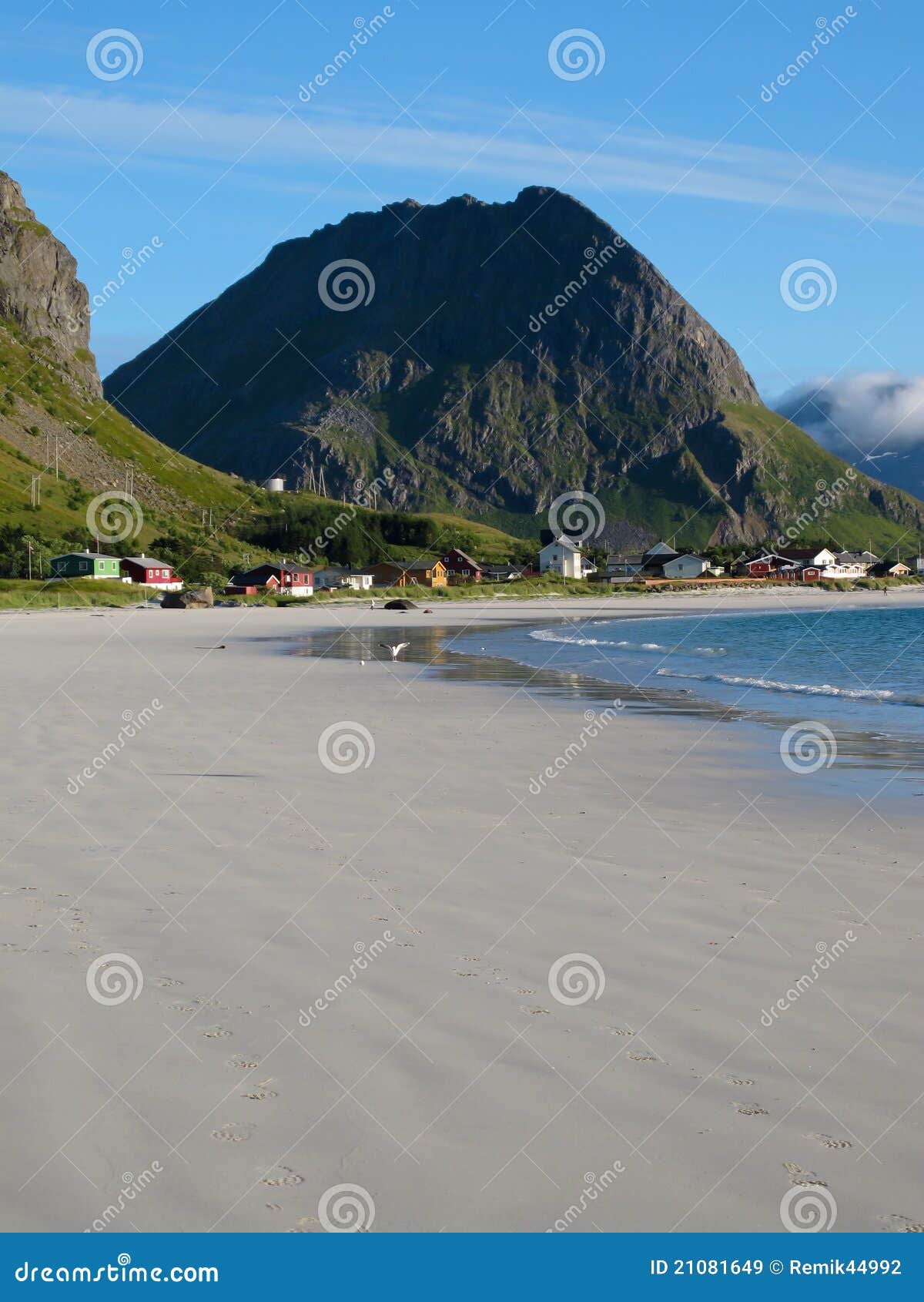 Norway beach stock image. Image of tourist, hill, tranquil - 21081649