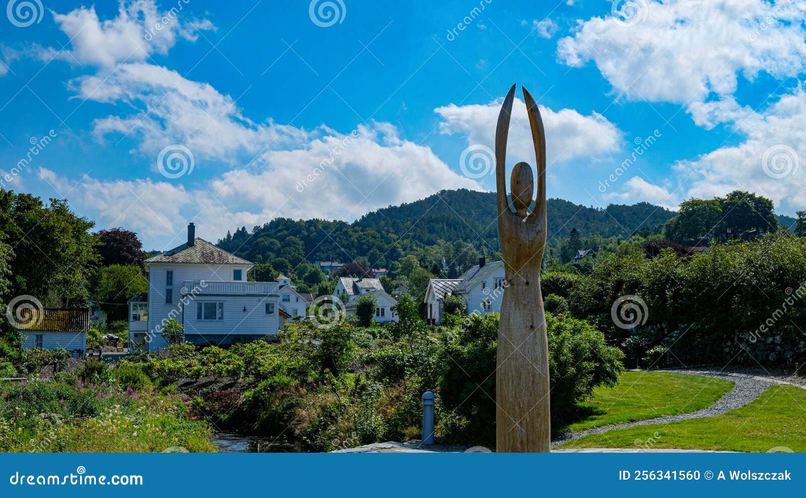 Norway Celtic Historical Buildings in the Summer Stock Photo - Image of ...