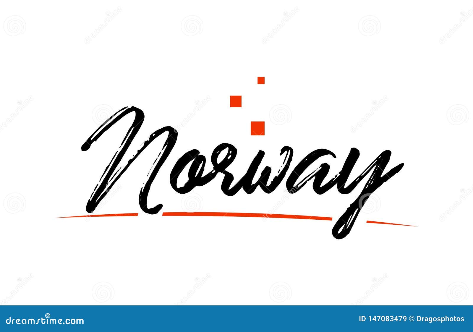 Norway Country Typography Word Text for Logo Icon Design Stock ...