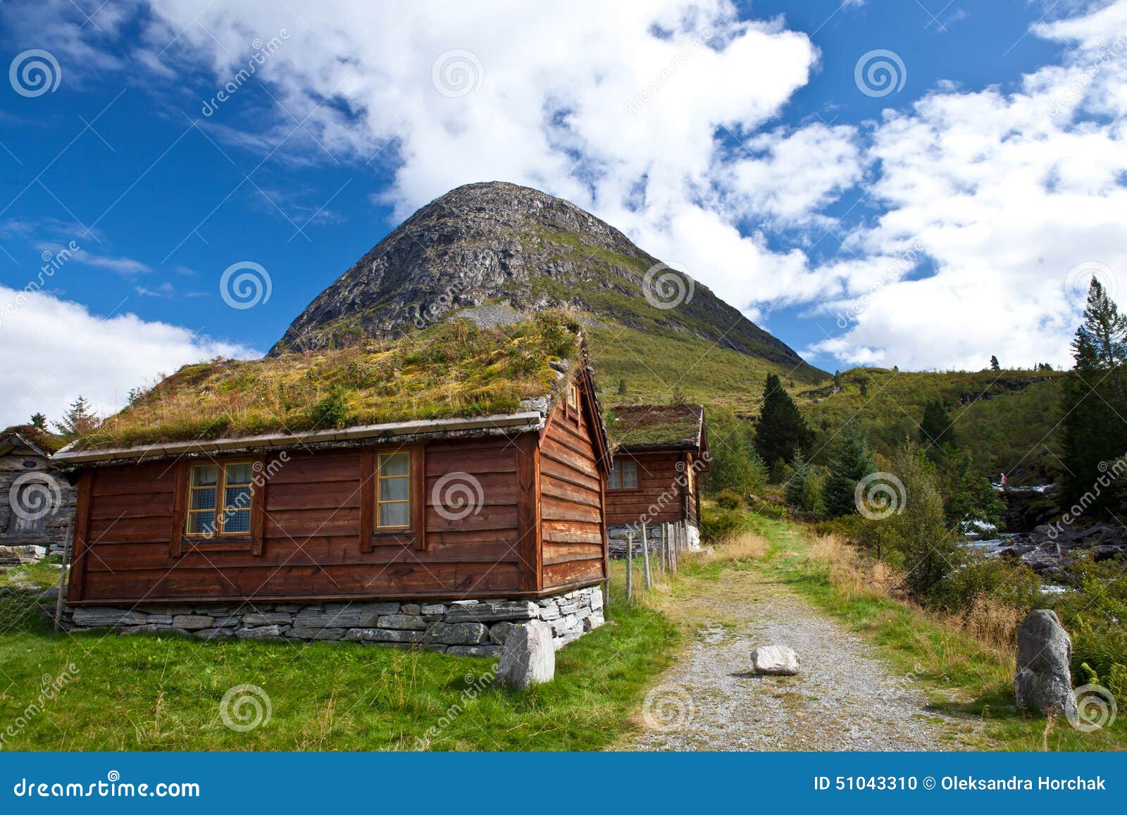 Norway - farm house stock photo. Image of lonely, culture - 51043310