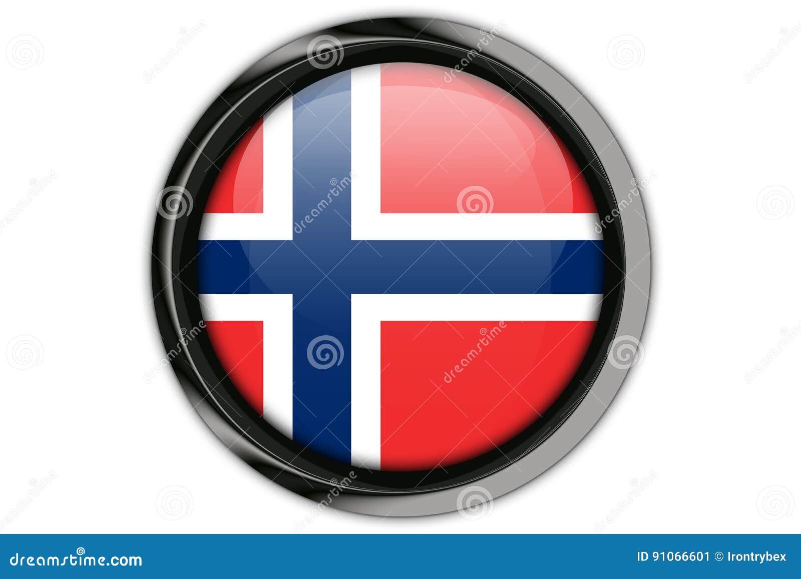 Norway Flag in the Button Pin Isolated on White Background Stock ...
